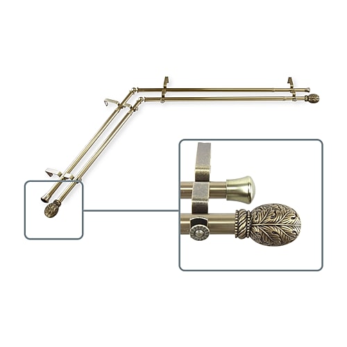 Click here for Rod Desyne Forest Corner Window Double Curtain Rod... prices