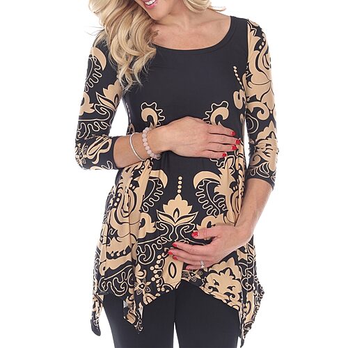 Click here for Womens White Mark Ganette Maternity Tunic prices