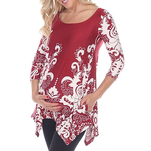 Click here for Womens White Mark Ganette Maternity Tunic prices