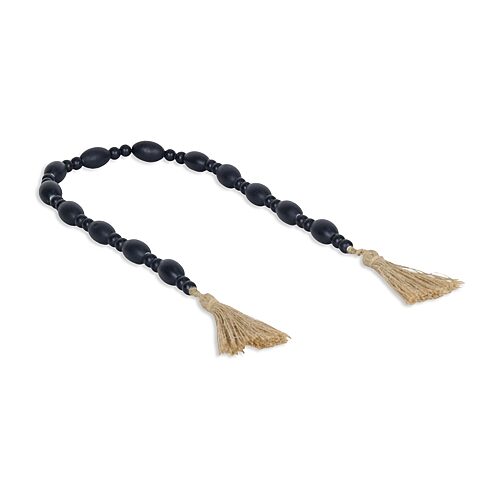 Click here for Cheungs Akaida Dark Blue Mixed Wooden Bead Tassel... prices