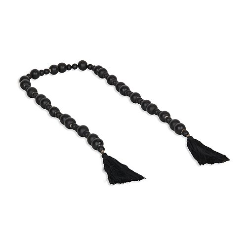 Click here for Cheungs Akaida Black Wood Bead Tassel Handmade Tab... prices