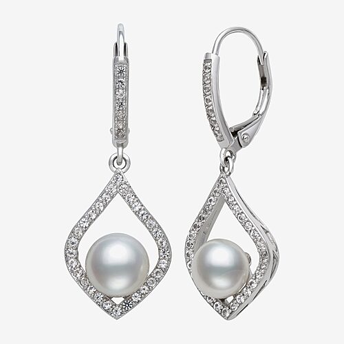 Click here for Womens White Cultured Freshwater Pearl Sterling Si... prices