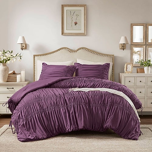 510 Design Mia Ruched 2-Pc. Comforter Set  Twin/Twin Xl - Purple