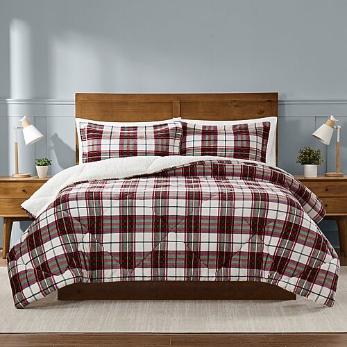 Click here for Truly Soft Cuddle Warmth Marlon Plaid 3pc. Comfort... prices