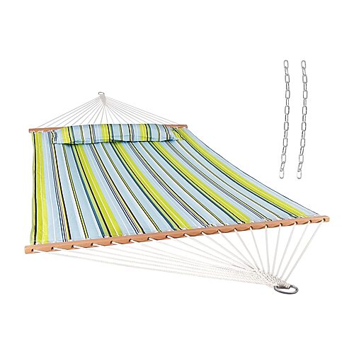 Click here for Two-Person Quilted Fabric Hammock with Spreader Ba... prices