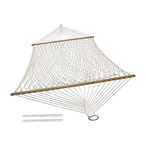 Click here for Large Two-Person Double Wide Rope Hammock with Spr... prices