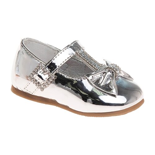 Click here for Josmo Round Closed Toe Slip-On Shoe  3  Silver prices