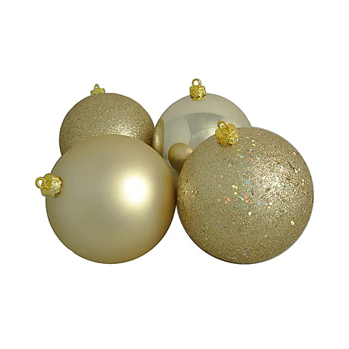 Click here for 4ct Champagne Gold Shatterproof 4-Finish Christmas... prices