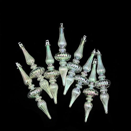 Click here for 8ct Iridescent Clear Shatterproof Christmas Finial... prices