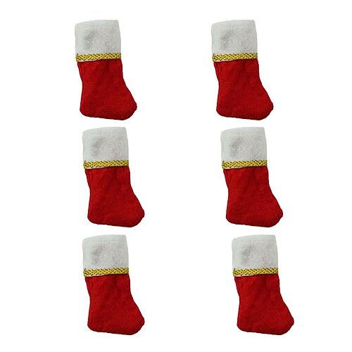 Click here for Pack of 6 Traditional Mini Christmas Stockings wit... prices