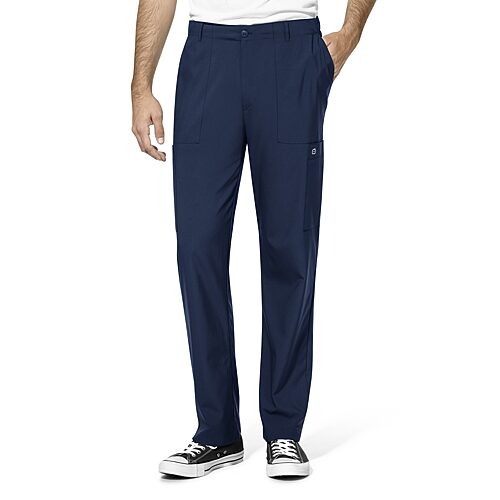 Click here for Wink Mens W123 Flat Front Cargo Scrub Pant - Navy prices