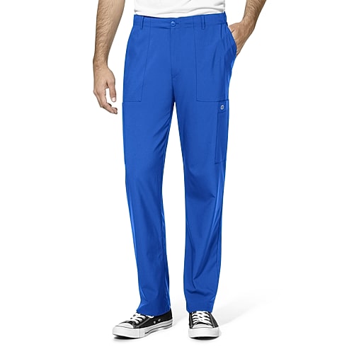 Click here for Wink Mens W123 Flat Front Cargo Scrub Pant - Royal prices