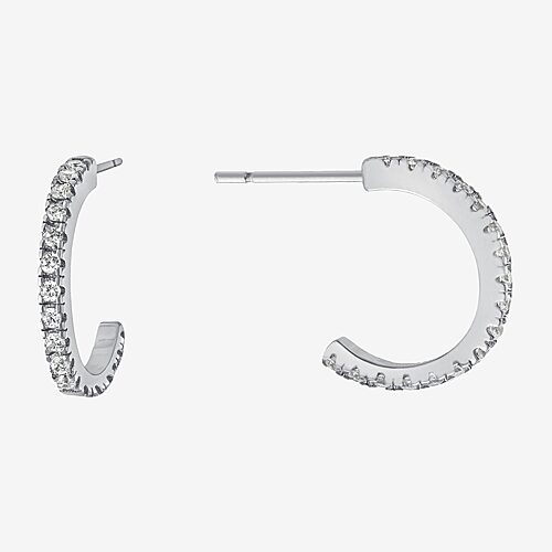 Click here for Silver Treasures Womens Cubic Zirconia Sterling Si... prices