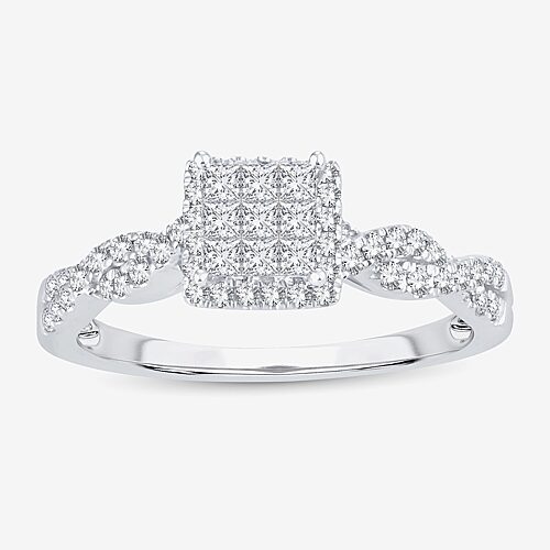 Click here for 1/2 CT.T.W. Natural Diamond Side Stone Engagement... prices