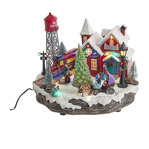 Click here for Kurt Adler Musical Village Lighted Christmas Table... prices