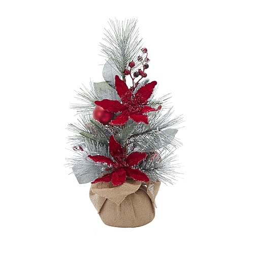 Click here for Kurt Adler Unlit With Red Berries 1 1/2 Feet Flock... prices