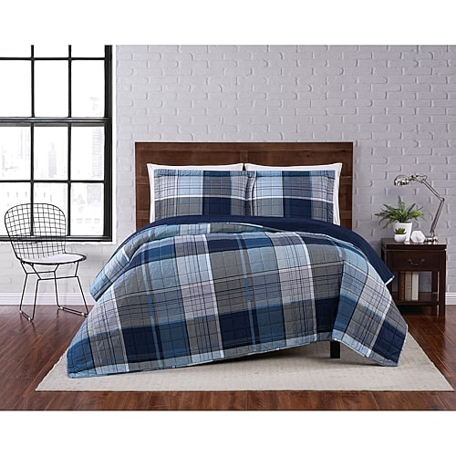 Click here for Truly Soft Trey 3pc. Reversible Quilt Set prices
