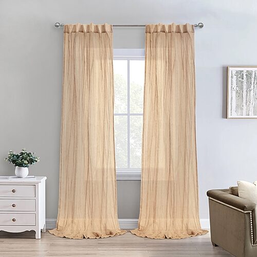 Click here for Habitat Paloma Rod Pocket Back Tab Sheer Single Cu... prices