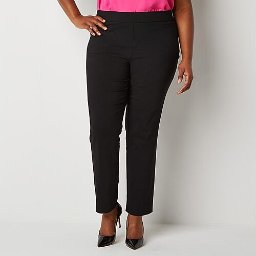 Click here for Liz Claiborne Womens Straight Mid Rise Pull-On Pan... prices
