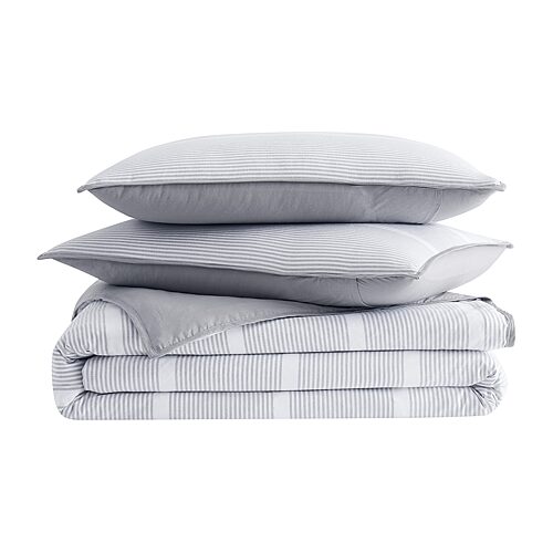 Click here for Brooklyn Loom Niari Yarn Dye Stripe Duvet Cover Se... prices