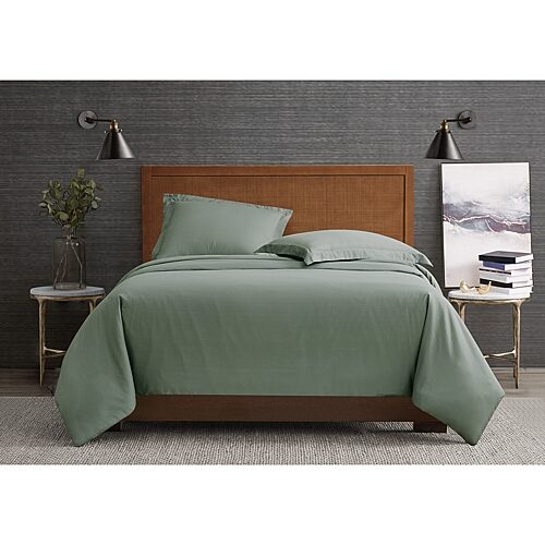 Click here for London Fog Garment Wash Solid Duvet Cover Set  One... prices