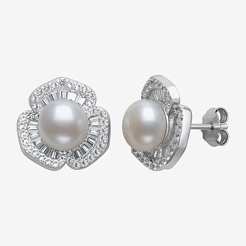 Click here for Womens White Cultured Freshwater Pearl Sterling Si... prices