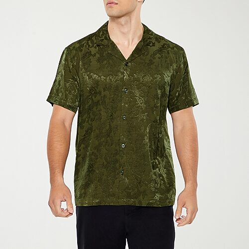 Click here for Forever 21 Mens Short Sleeve Paisley Button-Down S... prices