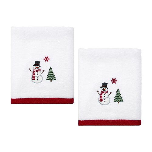 Click here for Avanti Winter Snowman 2-pc. Hand Towel  One Size... prices