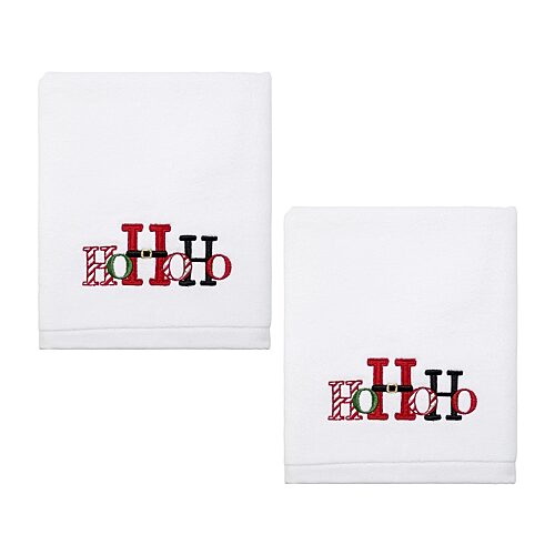 Click here for Avanti HoHoHo Cotton Hand Towel Set  28 x 16 - Whi... prices