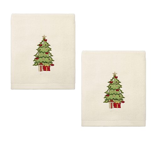 Click here for Avanti Trees Hand Towel Set  28 x 16 - Ivory prices