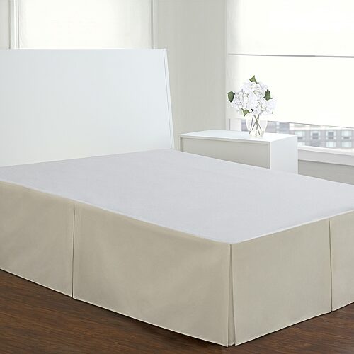 Click here for Fresh Ideas Poplin Tailored Bed Skirt  Queen - Ivo... prices