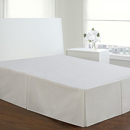 Click here for Fresh Ideas Poplin Tailored Bed Skirt  Queen - Whi... prices