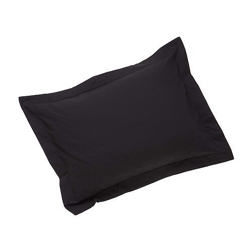 Levinsohn Textile Tailored Pillow Sham  One Size  Black