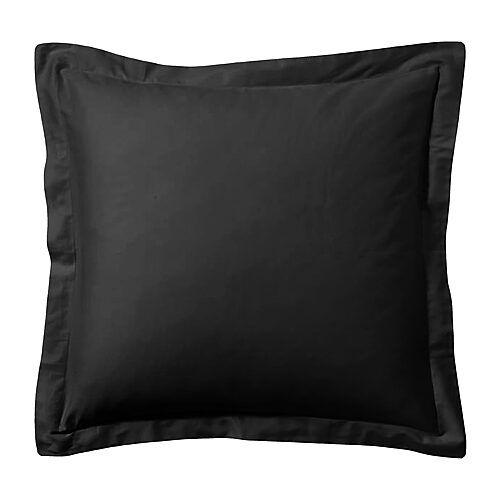Levinsohn Textile Tailored Euro Sham  One Size  Black