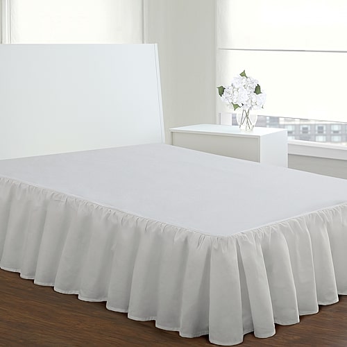 Click here for Fresh Ideas Ruffled Poplin Bed Skirt  California K... prices