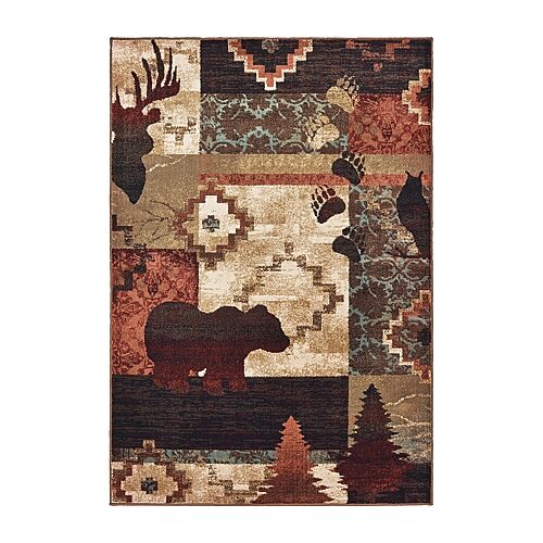 Click here for Covington Home Willow Patchwork Lodge Indoor Recta... prices