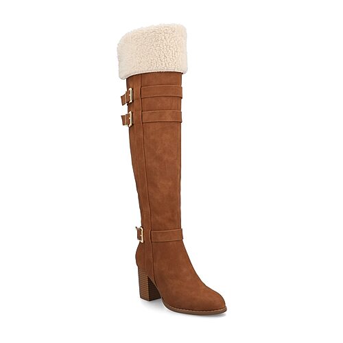 Click here for Journee Collection Womens Alyza Stacked Heel Over... prices
