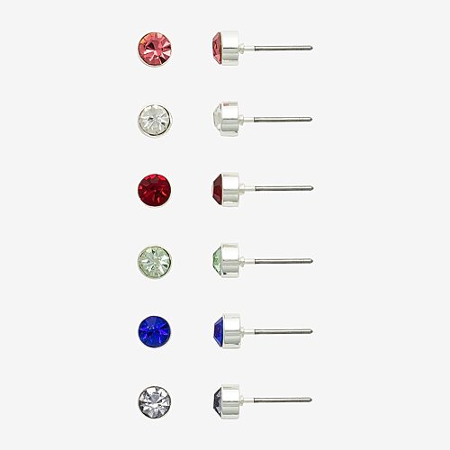 Click here for Mixit Womens Round Hypoallergenic 6 Pair Earring S... prices