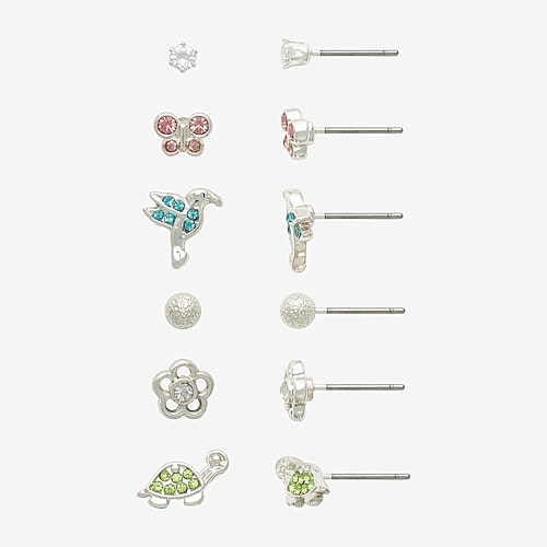 Click here for Mixit Womens Cubic Zirconia Butterfly Flower Hypoa... prices