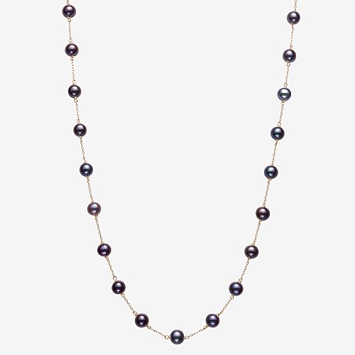 Click here for Womens White 10K Gold 18 Inch Strand Necklace  One... prices