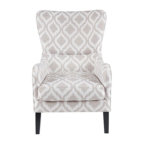 Click here for Madison Park Arianna Fabric Swoop Wing Chair - Gre... prices
