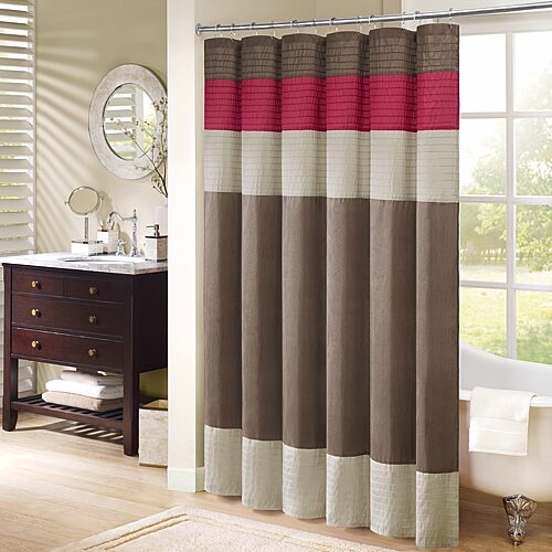 Click here for Madison Park Amherst Shower Curtain  72 x 72 - Red prices