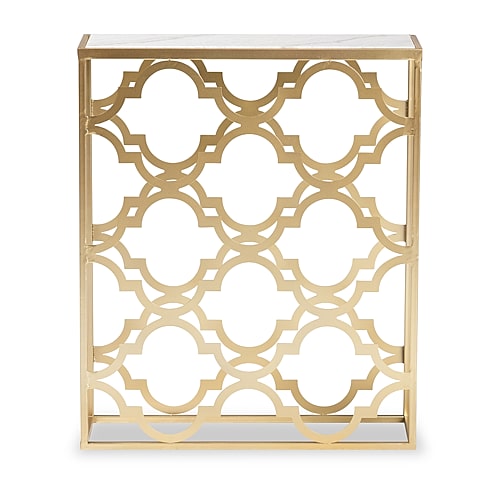 Click here for Calanthe Metal Console Table  One Size  Yellow prices