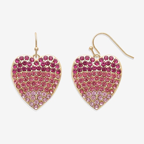 Click here for Bijoux Bar Gold Tone Womens Multi Color Glass Hear... prices