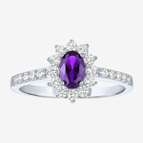 Click here for Yes  Please! Womens Lab Created Purple Amethyst St... prices