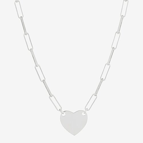 Click here for Made in Italy Womens Sterling Silver Heart 16 Inch... prices
