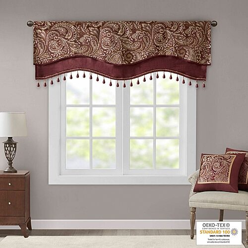 Click here for Madison Park Whitman Rod Pocket Scallop Valance  O... prices