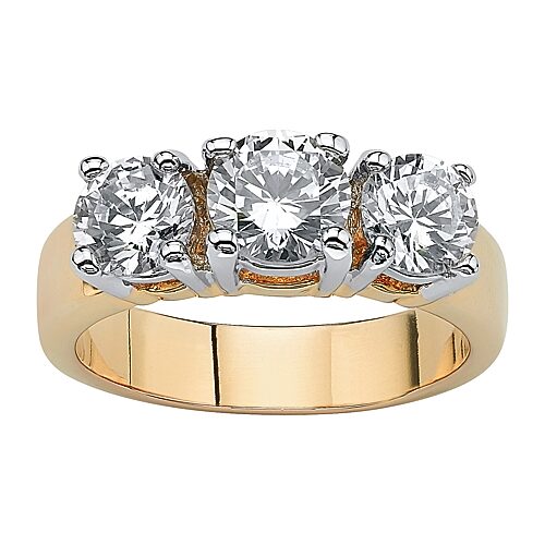 Click here for Womens 2 1/4 CT. T.W. Cubic Zirconia 14K Gold Over... prices