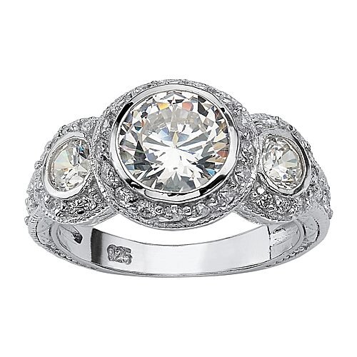 Click here for DiamonArt Womens 3 CT. T.W. White Cubic Zirconia S... prices