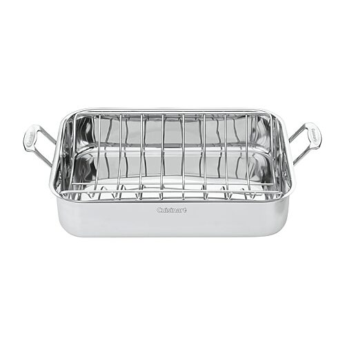 Click here for Cuisinart Chefs Stainless Steel 16 Roasting Pan wi... prices